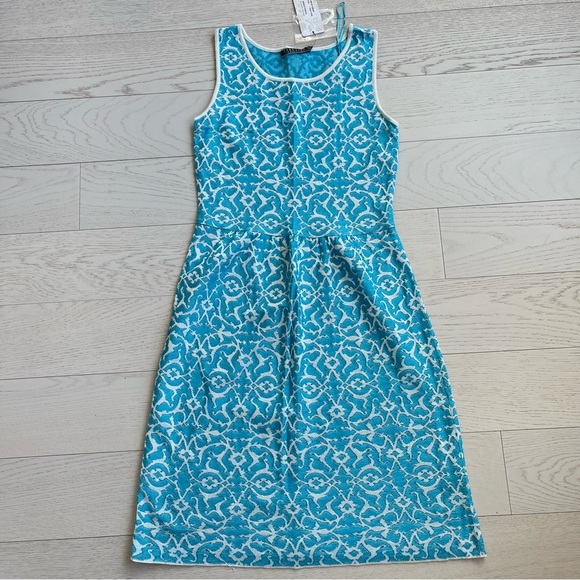 Peruvian Connection | Dresses | Peruvian Connection Blue White Woven ...